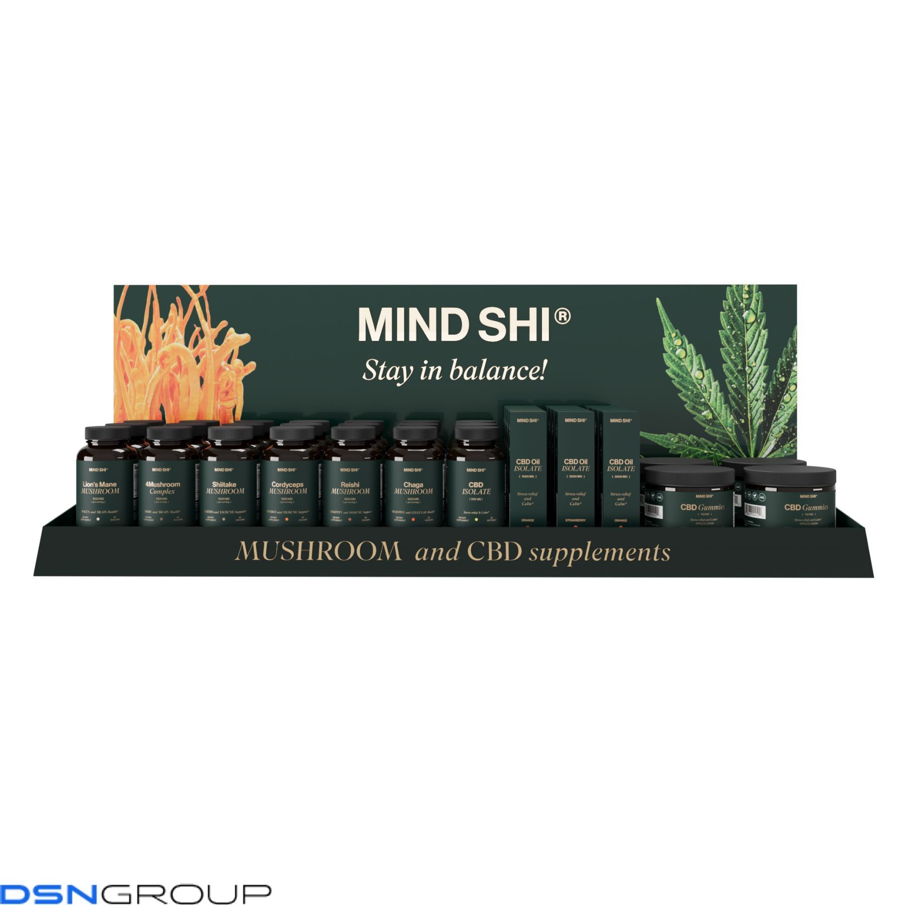 Display Stand Mushroom and CBD supplements купити оптом по найкращій ...