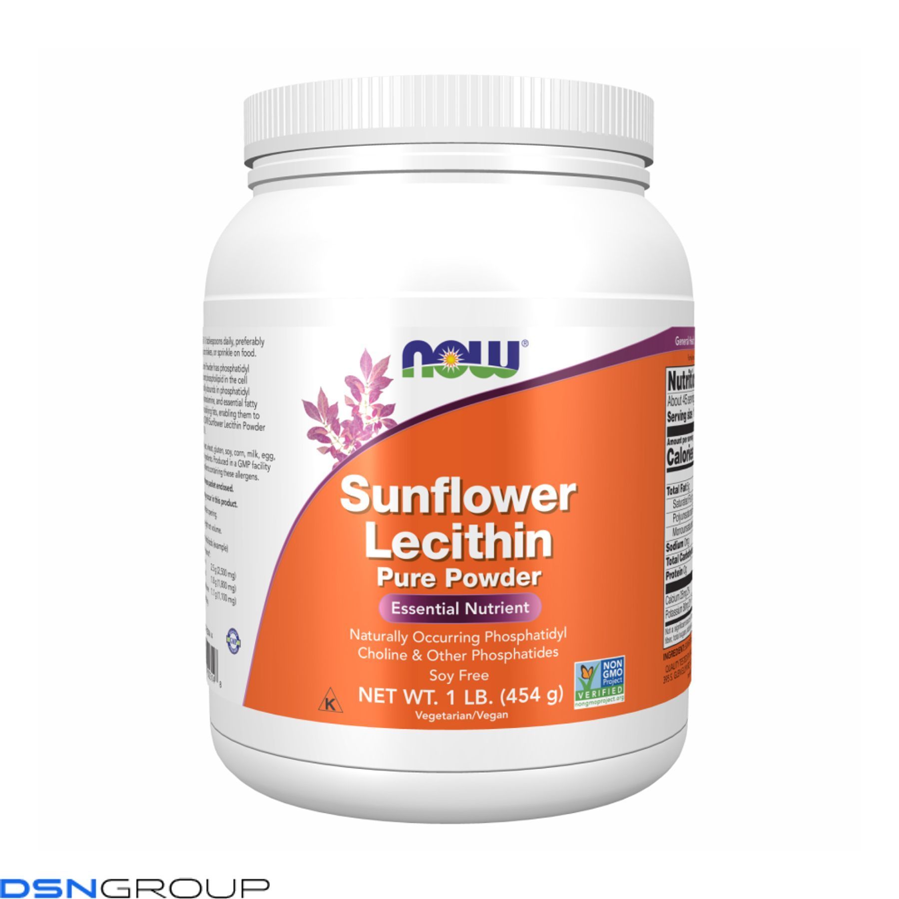 Sunflower Lecithin Pure Powder 1lb - 454g купити оптом по найкращій ...